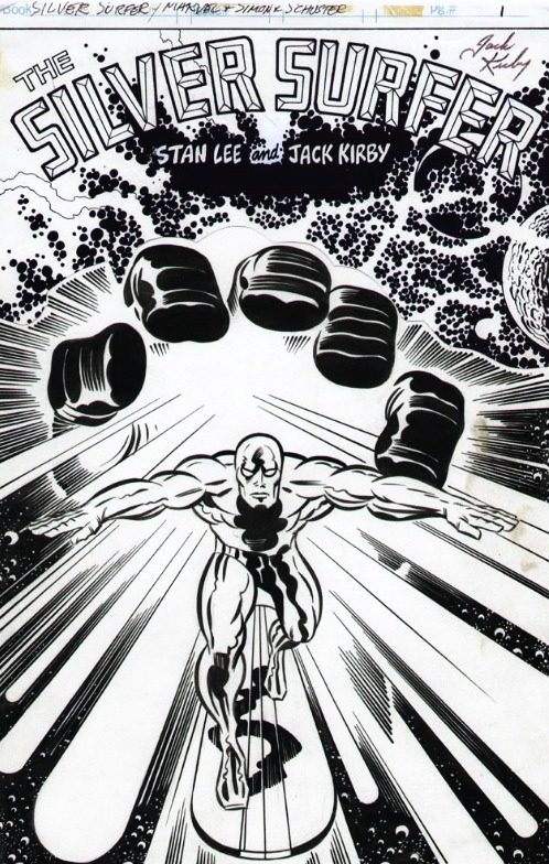 Jack Kirby Silver Surfer Poster Silver Surfer Comic Collage After